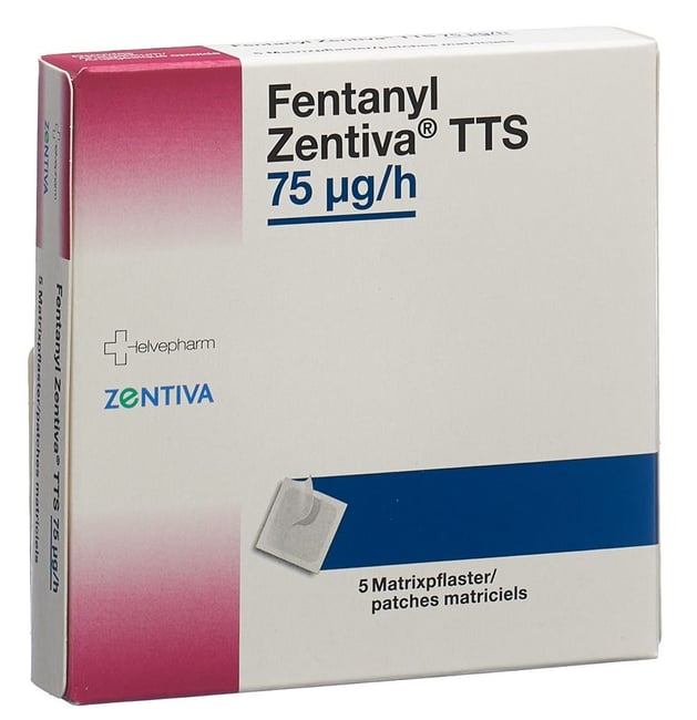 FENTANYL Zentiva TTS patchs mat 75 mcg/h sach 5 pce | Pharmacie Sun Store