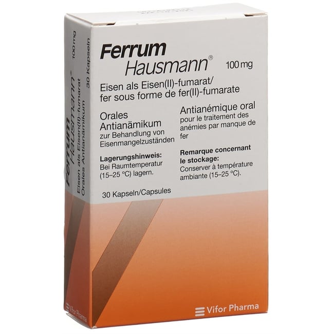 FERRUM Hausmann caps ret 100 mg blist 30 pce | Pharmacie Sun Store