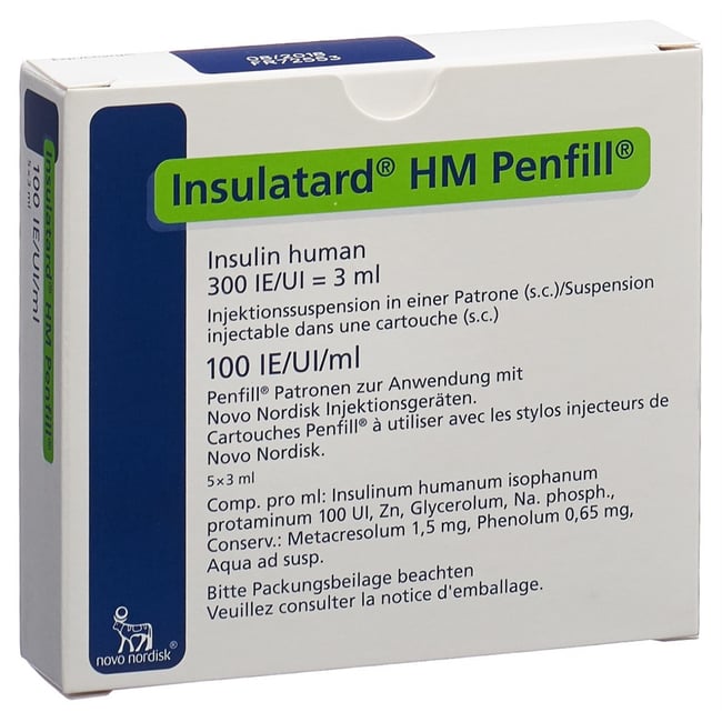 INSULINE Insulatard HM Penfill susp inj cartouches 3 ml | Pharmacie Sun ...