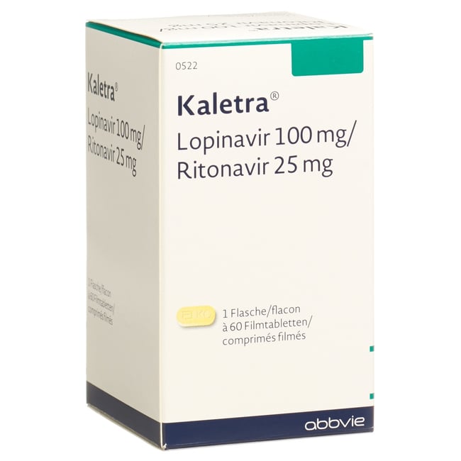 KALETRA cpr pell 100mg/25mg bte 60 pce | Pharmacie Sun Store