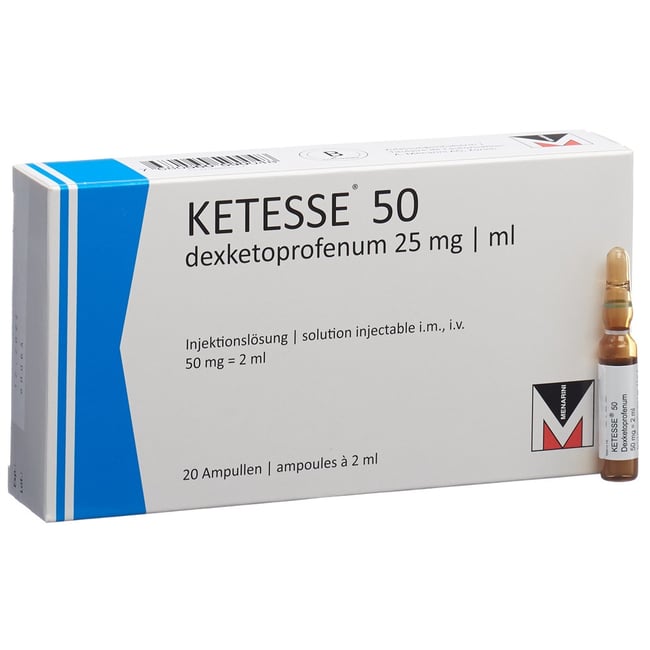 KETESSE sol inj 50 mg/2ml amp 2 ml | Pharmacie Sun Store