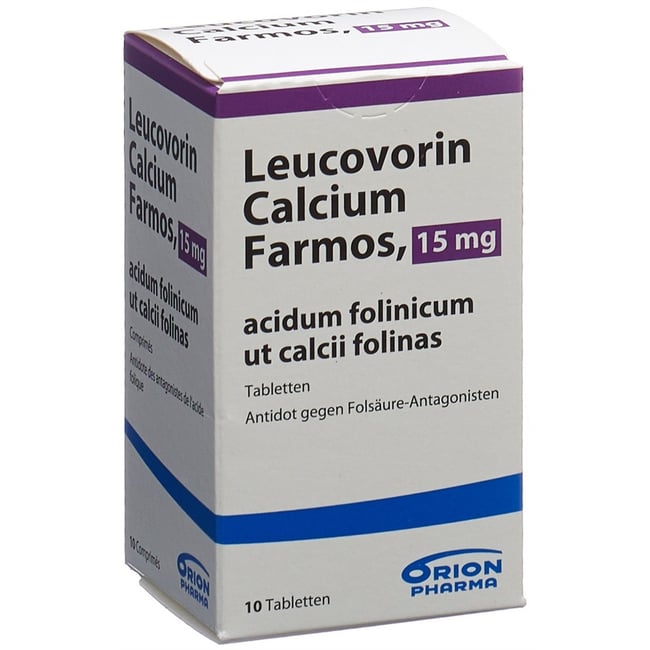 LEUCOVORIN CALCIUM FARMOS Farmos Tabl 15 mg Ds 10 Stk | Sun Store Apotheke
