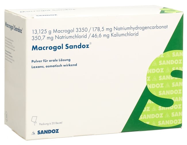 MACROGOL Sandoz Plv Btl 20 Stk | Sun Store Apotheke