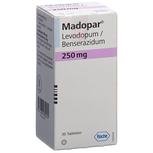 MADOPAR cpr 250 mg bte 30 pce | Pharmacie Sun Store