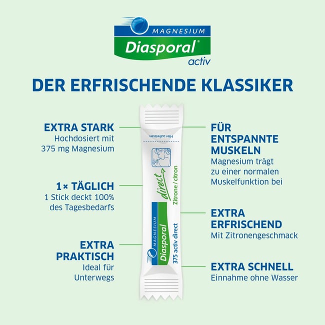 MAGNESIUM DIASPORAL activ direct citron 60 pce | Pharmacie Sun Store