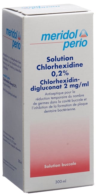 meridol perio chlorhexidine sol 0.2 % fl 300 ml | Pharmacie Sun Store