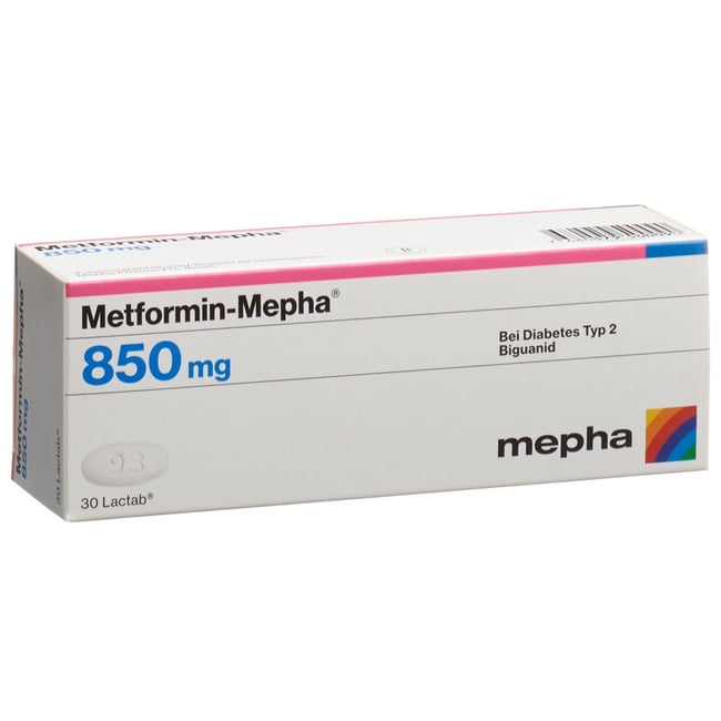 METFORMINE Mepha cpr pell 850 mg blist 30 pce | Pharmacie Sun Store