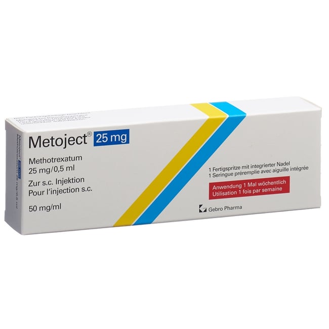 METOJECT sol inj 25 mg/0.5ml ser pré 0.5 ml | Pharmacie Sun Store