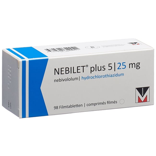 NEBILET plus Filmtabl 5/25 mg Blist 98 Stk | Sun Store Apotheke