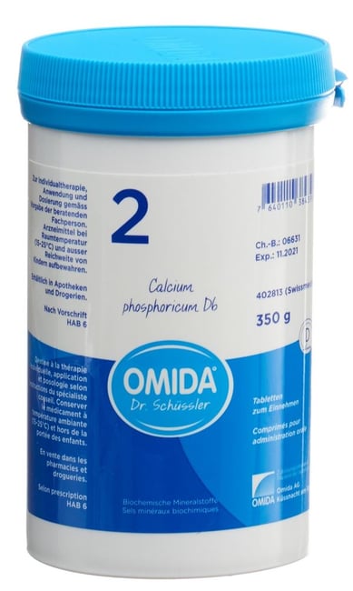 Omida Nr2 Calcium phosphoricum Tabl 6 D Ds 350 g | Sun Store Apotheke