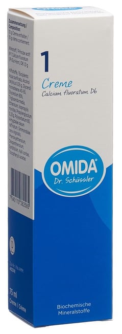 Omida no1 calcium fluoratum crème 6 D tb 75 ml | Pharmacie Sun Store