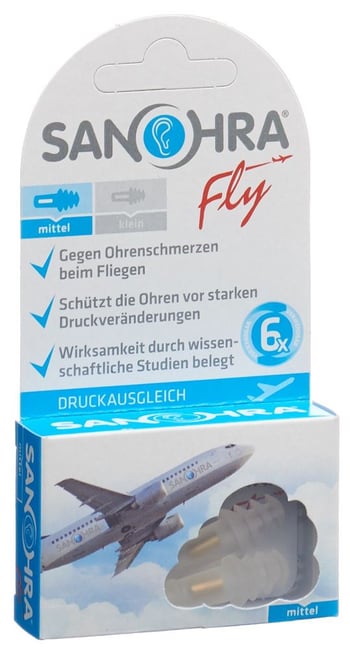 SANOHRA FLY Ohrenstöpsel Erwachsene 2 Stk | Sun Store Apotheke
