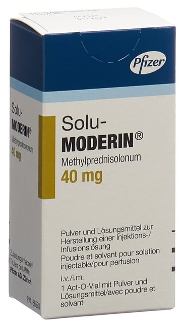 SOLU-MODERIN Trockensub 40 mg mit Solvens Act O Vial 1 Stk | Sun Store ...