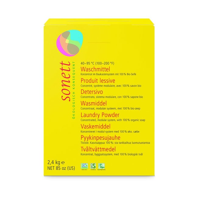 SONETT produit lessive 40° 95°C poudre 2.4 kg | Pharmacie Sun Store