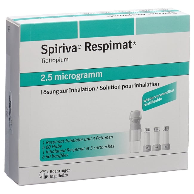 SPIRIVA Respimat Inhal Lös 2.5 mcg/Hub wiederverwendbar 60 Dos | Sun ...