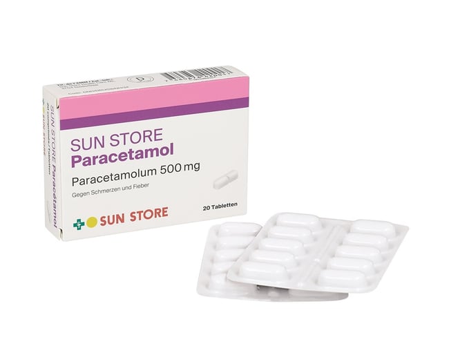 Sun Store Paracétamol cpr 500 mg blist 20 pce | Pharmacie Sun Store