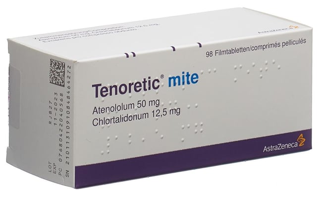 TENORETIC mite cpr 50/12.5 blist 98 pce | Pharmacie Sun Store