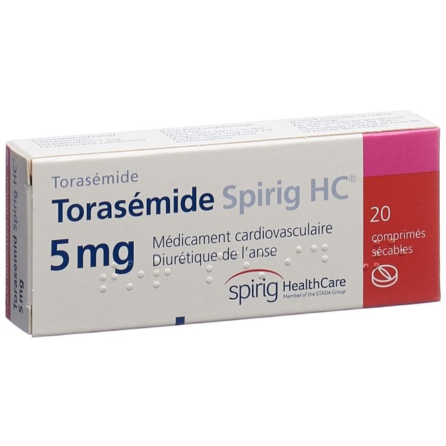 TORASEMIDE Spirig HC cpr 5 mg blist 20 pce | Pharmacie Sun Store