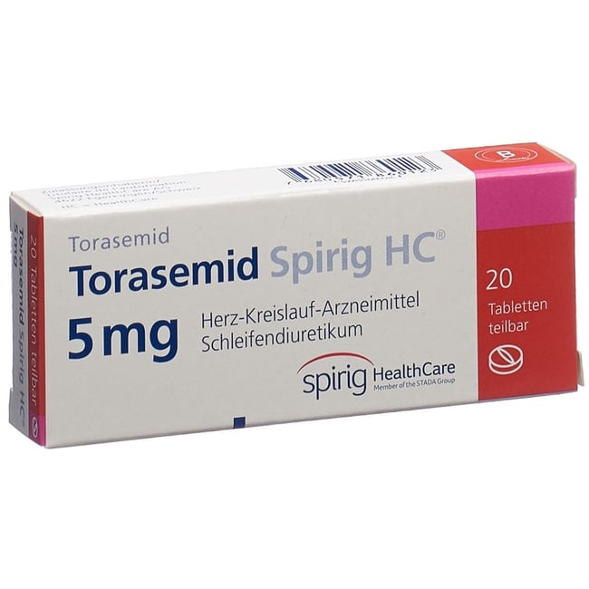 TORASEMIDE Spirig HC cpr 5 mg blist 20 pce | Pharmacie Sun Store