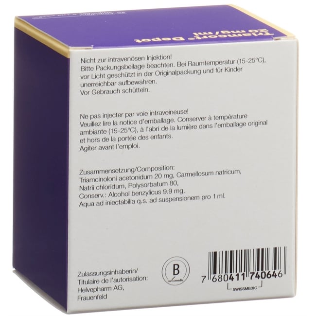 TRIAMCORT Depot Krist Susp 20 mg/ml Amp 1 ml | Sun Store Apotheke