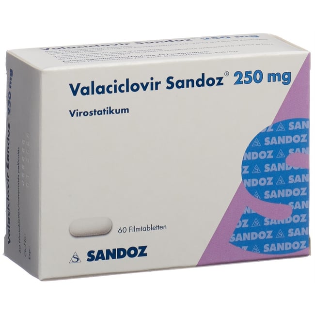 VALACICLOVIR Sandoz Filmtabl 250 mg Blist 60 Stk | Sun Store Apotheke
