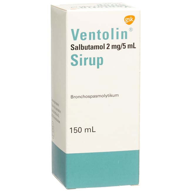 VENTOLIN sirop 2 mg/5ml sans sucre fl 150 ml | Farmacia Sun Store