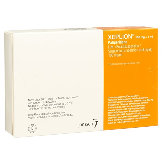 XEPLION Inj Susp 100 mg/ml Fertspr 1 ml | Sun Store Apotheke