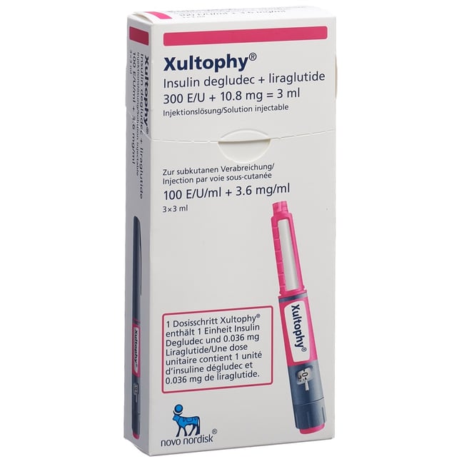 XULTOPHY sol inj 100E/ml 3.6 mg/ml stylo pré 3 ml | Pharmacie Sun Store