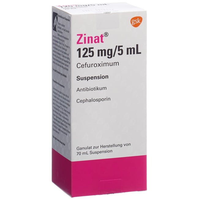 ZINAT Plv 125 mg/5ml zur Herstellung einer Suspension zum Einnehmen Fl ...