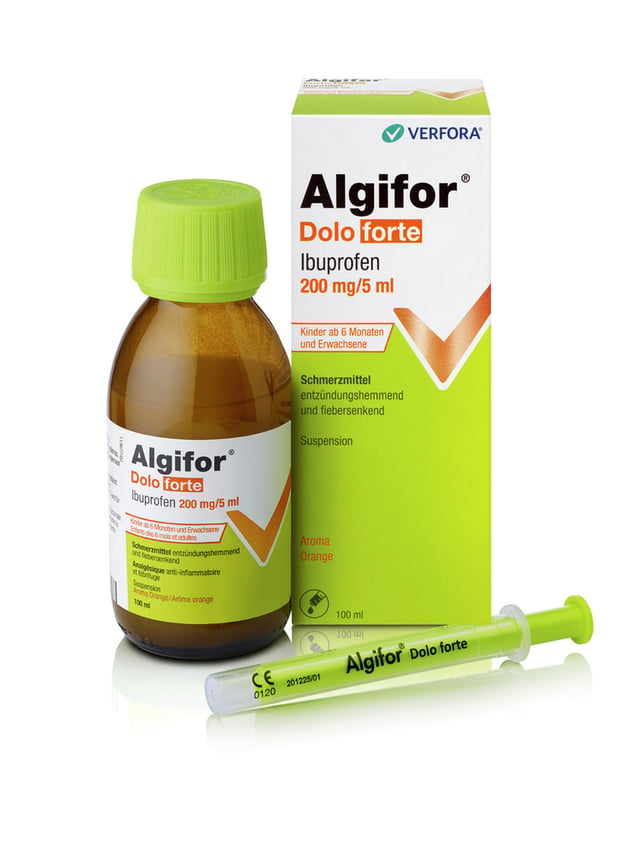 ALGIFOR Dolo forte Susp 200 mg/5ml Fl 100 ml | Sun Store Apotheke