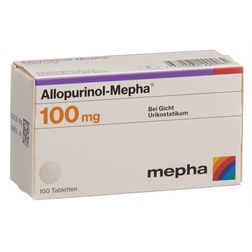 ALLOPURINOL Mepha cpr 100 mg blist 100 pce | Pharmacie Sun Store