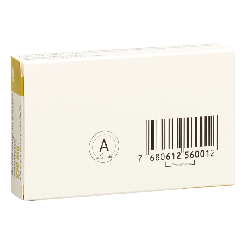AZITHROMYCINE Pfizer Filmtabl 250 mg Blist 4 Stk | Sun Store Apotheke