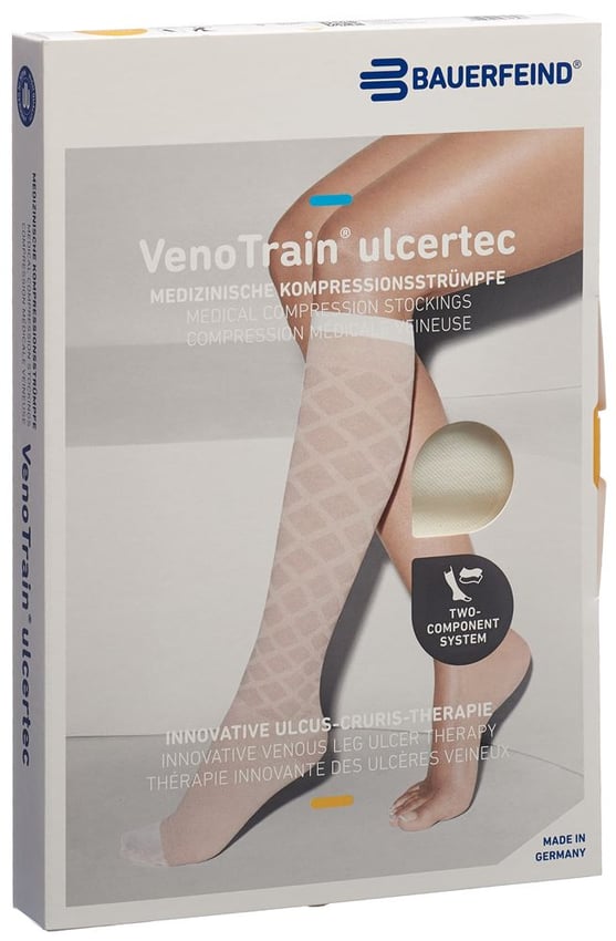 Bauerfeind VenoTrain Ulcertec Unterstrumpf Strong AD XL normal/long ...