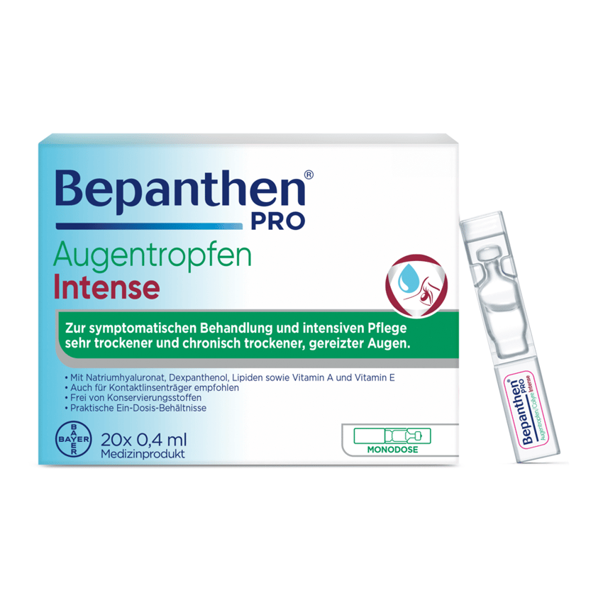 BEPANTHEN PRO collyre gtt opht Intense monodoses monodos 0.4 ml ...