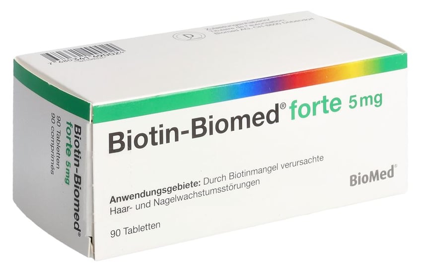 Biotin-Biomed forte cpr 5 mg blist 90 pce | Pharmacie Sun Store
