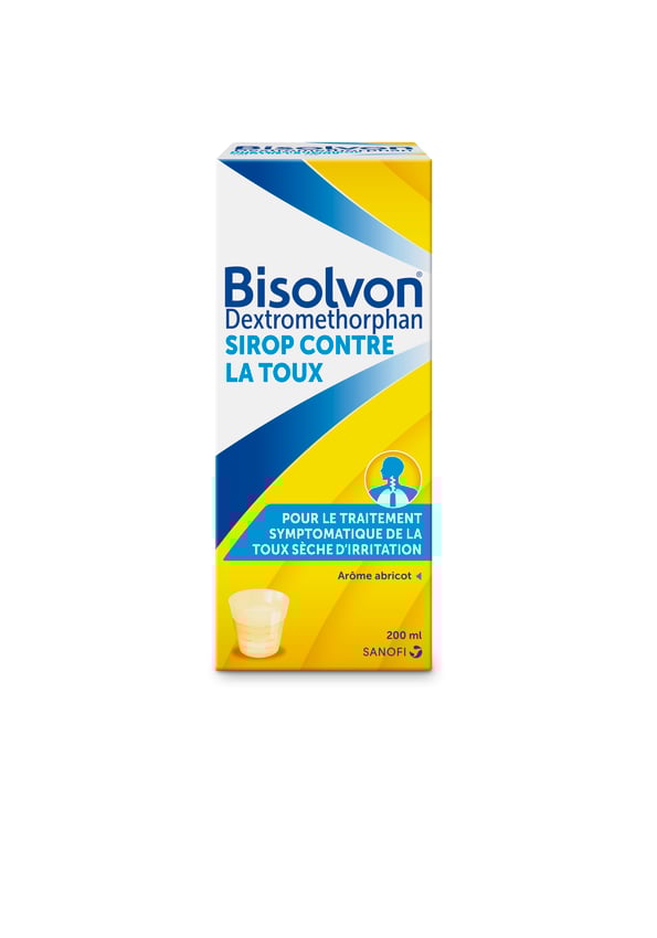 Bisolvon Dextromethorphan sirop 10 mg/5ml fl 200 ml | Pharmacie Sun Store