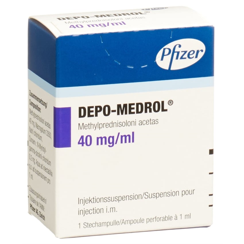 DEPO-MEDROL susp inj 40 mg/ml flac 1 ml | Pharmacie Sun Store