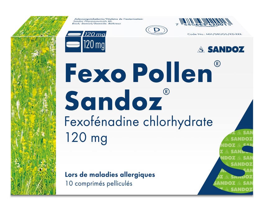 FEXO POLLEN Sandoz Filmtabl 120 mg Blist 10 Stk | Sun Store Apotheke