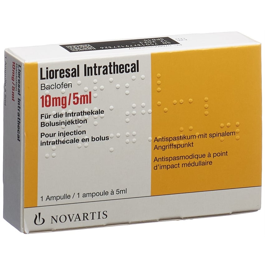 LIORESAL intrathécal sol inj 10 mg/5ml amp 1 pce | Pharmacie Sun Store