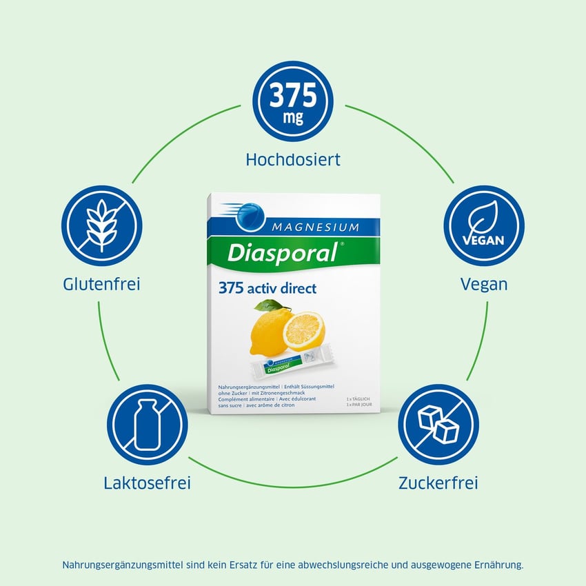 MAGNESIUM DIASPORAL activ direct citron 60 pce | Pharmacie Sun Store