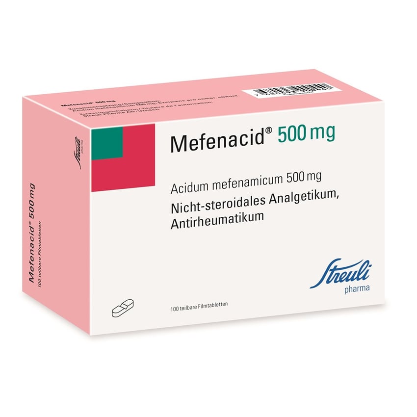 MEFENACIDE Filmtabl 500 mg teilbar Blist 100 Stk | Sun Store Apotheke