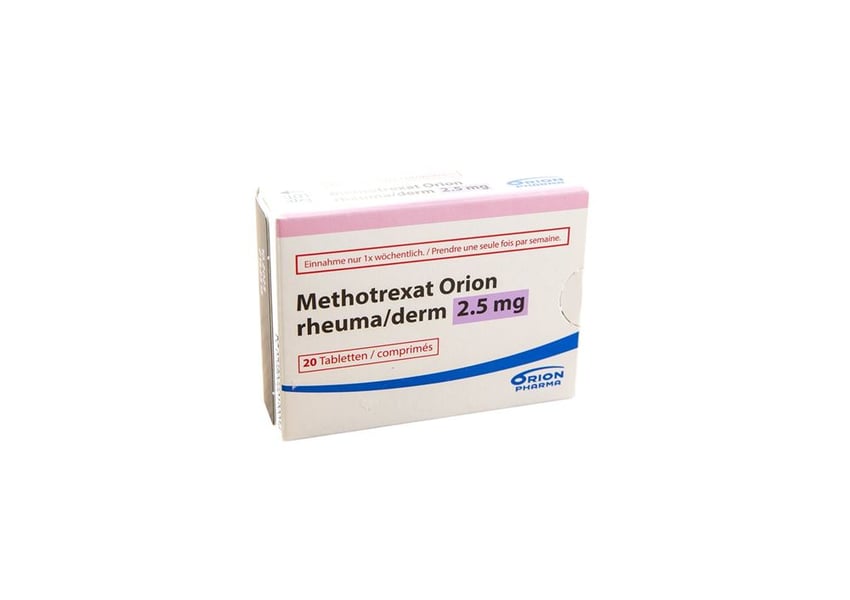METHOTREXATE rheuma/derm cpr 2.5 mg blist 20 pce | Pharmacie Sun Store