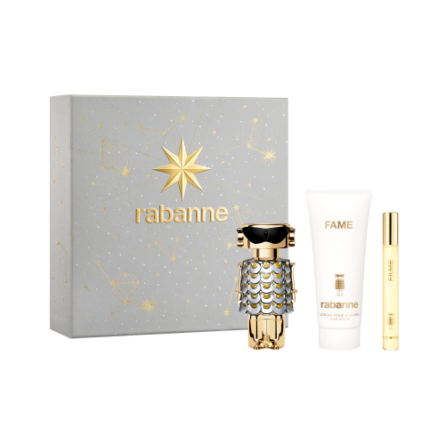 PACO RABANNE Fame Eau de Parfum 50ml + Body Lotion 100ml + Minigrösse ...