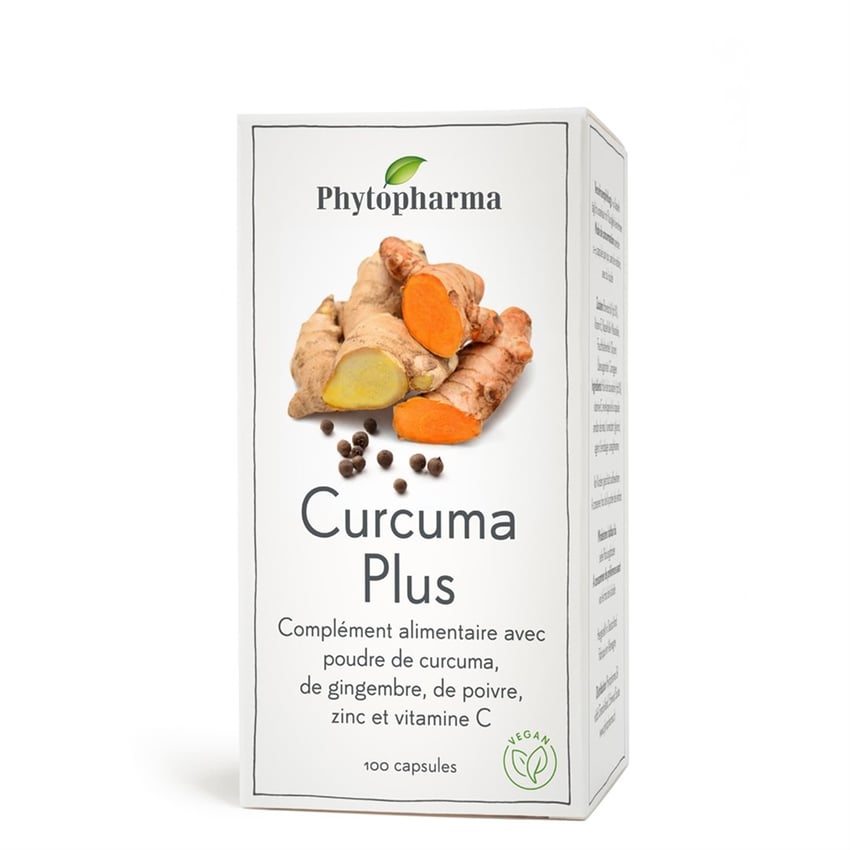 PHYTOPHARMA Curcuma Plus caps fl 100 pce | Pharmacie Sun Store