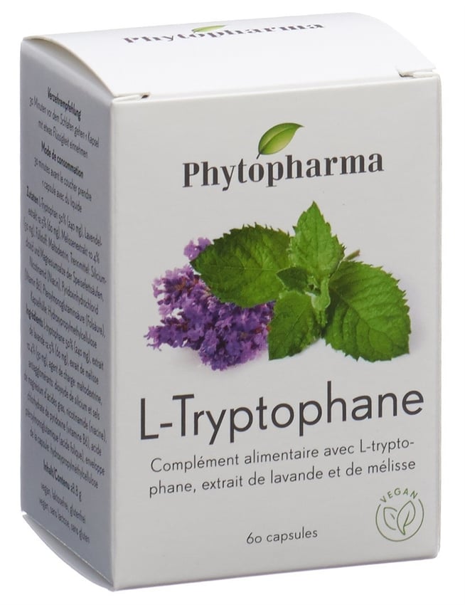 PHYTOPHARMA L-Tryptophane caps bte 60 pce | Pharmacie Sun Store