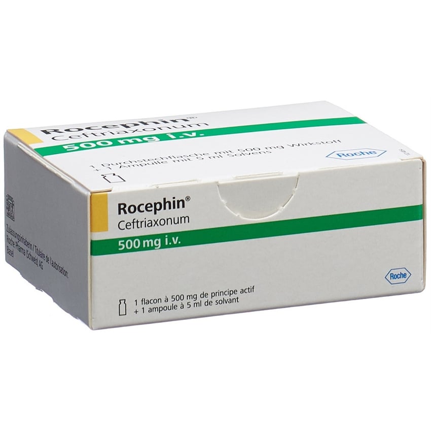 ROCEPHIN Trockensub 500 mg i.v. mit Solvens Durchstf 1 Stk | Sun Store ...