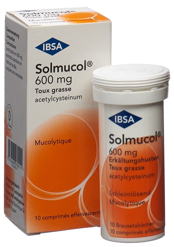 SOLMUCOL Erkältungshusten Brausetabl 600 mg Ds 10 Stk | Sun Store Apotheke