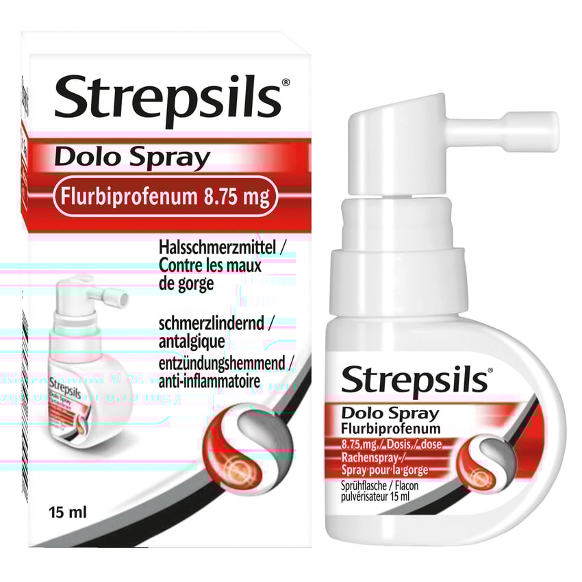 Strepsils Dolo Flurbiprofène spray fl 15 ml | Pharmacie Sun Store