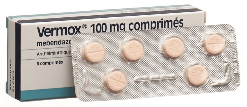 VERMOX cpr 100 mg blist 6 pce | Pharmacie Sun Store