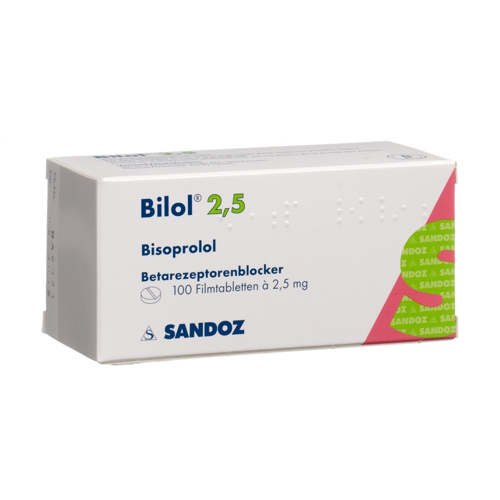 BILOL Filmtabl 2.5 mg Blist 100 Stk | Sun Store Apotheke